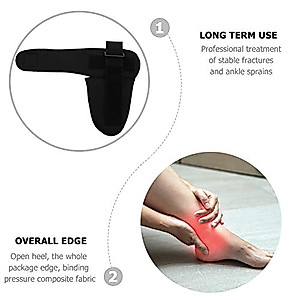 Healifty Plantar Fasciitis Socks Night Splints Ankle Brace Foot Pain Support Sleeve Wrap Orthotic Brace for Plantar Fasciitis Sprains Black Size M Plantar Fasciitis Sock Night Splint
