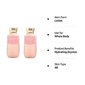 Bath and Body Works Super Smooth Body Lotion Sets Gift For Women 8 Oz -2 Pack (Champange Toast)