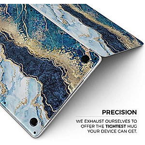 Design Skinz Foiled Marble Agate Full-Body Wrap Scratch Resistant Decal Skin-Kit Compatible with MacBook 13" Pro M1 (A2338)