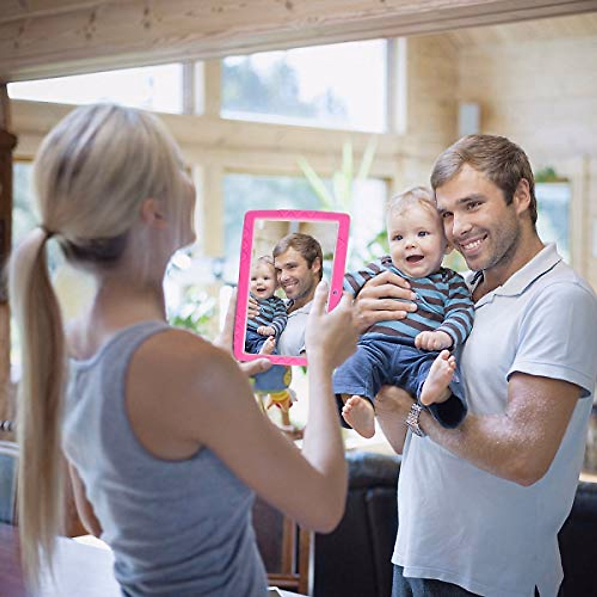 SANNUO 10 inch Kids Tablet,Android 10.0 RAM 3GB ROM 32GB 3G LET Dual SIM Card for Kids Education, Watch Movie and Play Game(Pink)