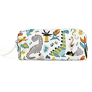 Pencil Pouch Pencil Case Pencil Bag Pen Case Pouch Box Organizer for Teen Girls Boys School Students Men Women Waterproof Zipper Pouch for Office Supplies Makeup, Dinosaur Party Favors Decor