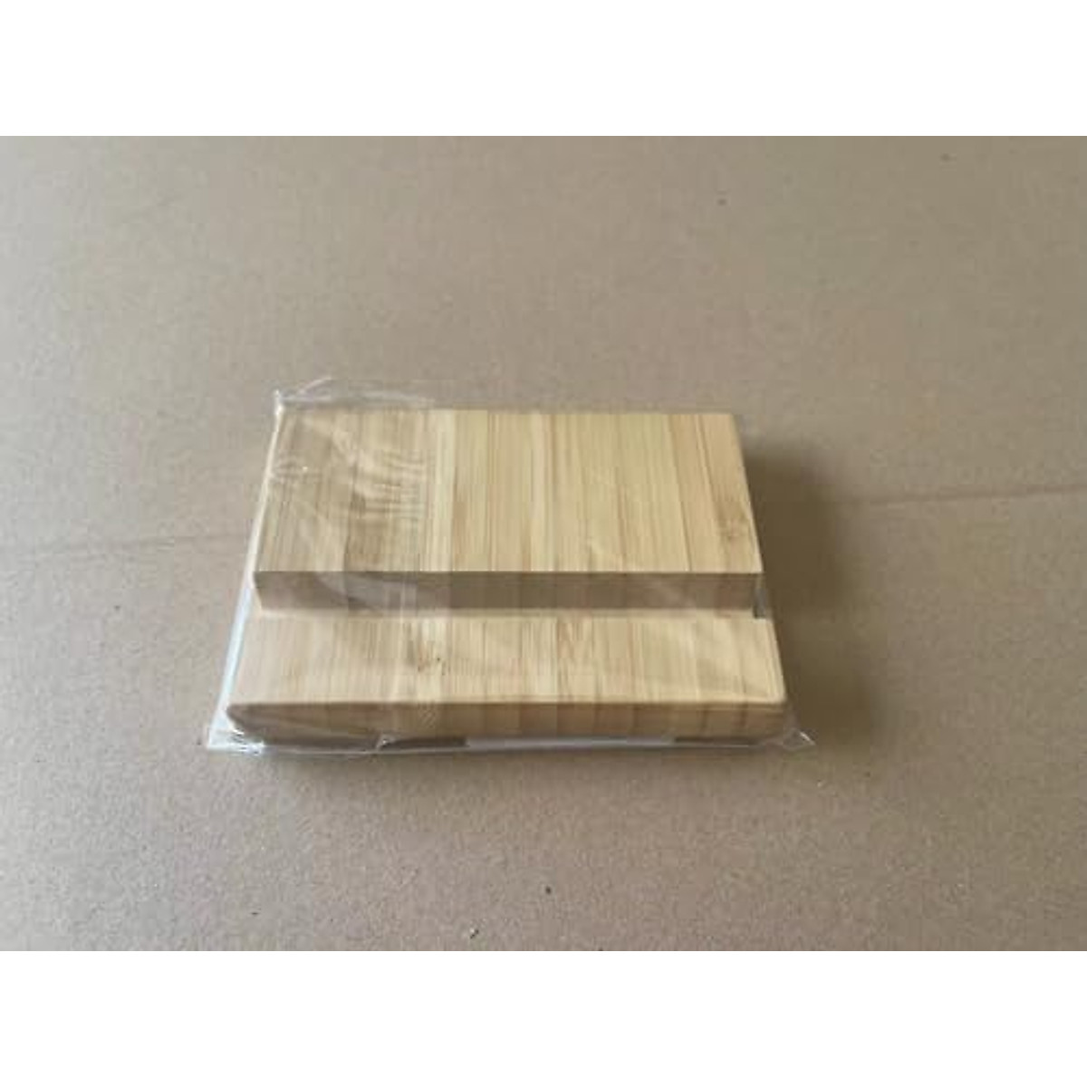 FadyDail Bamboo Cell Phone Stand Wooden Tablet Stand for Desktop, Wood Cell Phone Holder Desk Tablet Holder Mobile Stand for iPhone iPad Tablets and All Phones (Large Size)