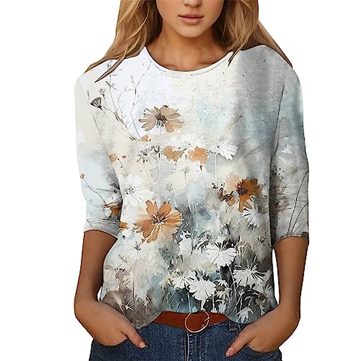 Ladies Blouses Womens White V Neck Tshirt Workout T Shirt Tie Dye Kit with Shirts Included Workout Shirts for Women Loose Fit Mesh Tops Plaid Shirts Tie Dye Shirts for Women Navy S