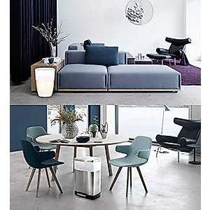 FORID 13 Gallon Trash Bags - Clear Plastic Garbage Bags Medium Tall Trash Can Liners for Kitchen Office Home Waste Bins Unscented One Box with 5 Roll 110 Count 55 Liter