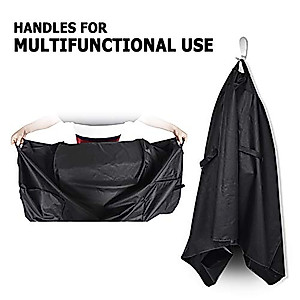 iCOVER Grill Cover 55in, 600D Heavy Duty with Mesh Air Vent, Waterproof Barbecue Gas Smoker Cover, UV and Fade Resistant, Fits Weber Char-Broil Nexgrill Brinkmann and More