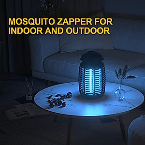 Bug Zapper for Indoor and Outdoor, 4200V Electric Mosquito Zapper, High Powered Waterproof Fly Zappers Mosquito Traps Outdoor, Fly Control for Home, Kitchen, Backyard, Camping