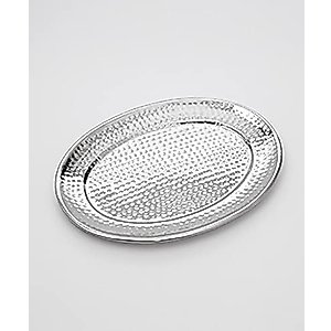 American Metalcraft 11" x 15" Oval Hammered Tray