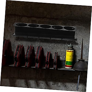 Levemolo 1 Set Warehouse Tools Wall Rack Drill Rack Tool Organizer Electric Drill Holder Storage Shelf for House Tool Holder Organizer for Tool Handheld Tool Holder Black Metal