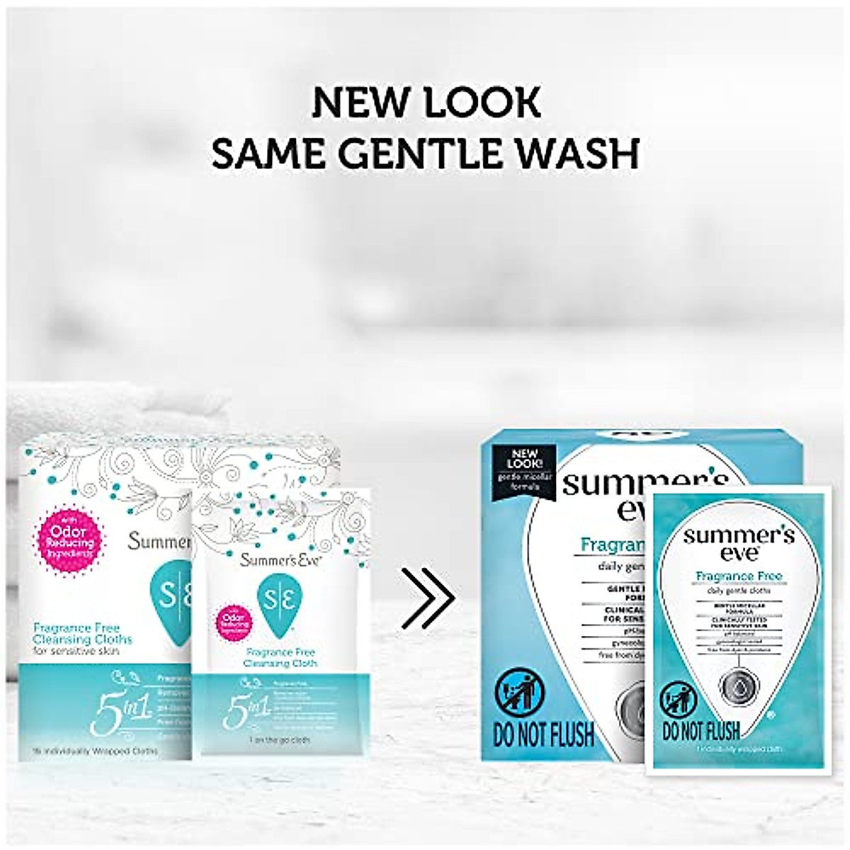 Summer’s Eve Fragrance Free Gentle Daily Feminine Wipes, pH Balanced, 16 Count