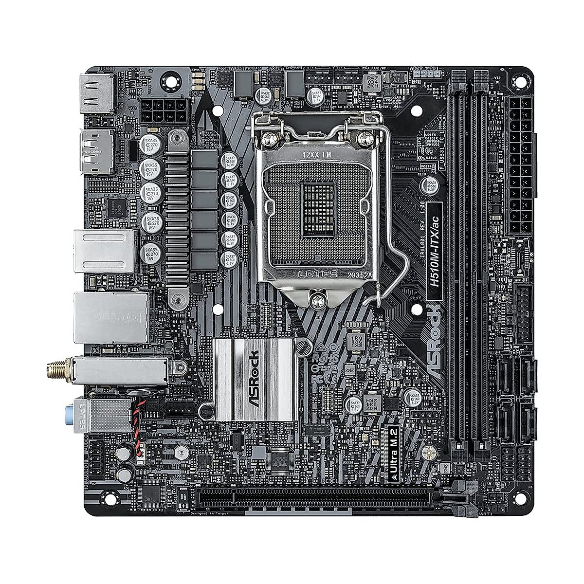 ASROCK H510M-ITX/AC LGA1200/ Intel H510/ DDR4/ SATA3&USB3.2/ M.2/ WiFi&Bluetooth/Mini-ITX Motherboard