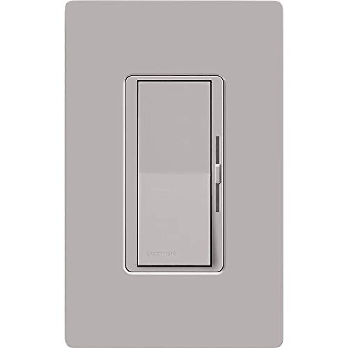 Lutron Diva LED+ Dimmer Switch for Dimmable LED, Halogen and Incandescent Bulbs, Single-Pole or 3-Way, DVCL-153P-GR, Gray & Claro On/Off Switch, 15-Amp, Single-Pole, CA-1PS-GR, Gray