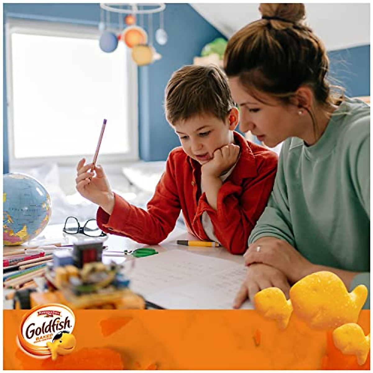 Goldfish Cheddar Crackers, 27.3 oz carton, (Pack of 2)