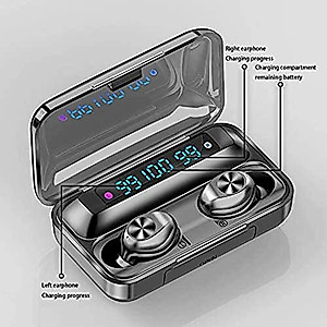 TBIIEXFL Headset Touch Function with Charging Box Stereo Headphones in-Ear Built-in Microphone Headphones Sports Subwoofer