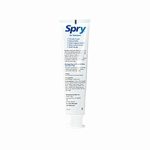 Spry Xylitol Toothpaste for Kids 5oz. Kids Toothpaste with Fluoride, Teeth Whitening Kids Toothpaste with Xylitol, Natural Breath Freshening, Mouth Moisturizing Ingredients, Bubble Gum (Pack of 1)