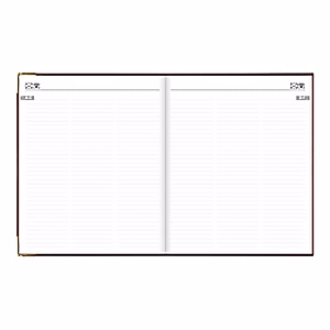 Letts of London Classic Weekly Planner, 12 Months, January to December, 2024, Appointments, Gold Corners, Quarto Size, 10.25" x 8.25", Burgundy (C32YBY-24)