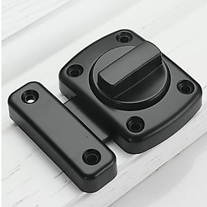 Sliding Door Lock bar barn Door Latch Hook-and-Eye Buckle Wooden Fence Door Lock Black Door Latch Lock Ship Window Lock Door latches Internal