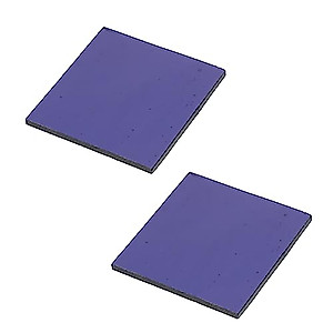 2pcs Cobalt Blue Glass Sheet Chemistry Experiment Supply Experiment Cobalt Glass Laboratory Science and Safety