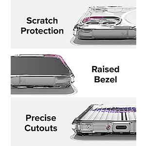 Ringke Fusion-X [Anti-Scratch Dual Coating] Compatible with Nothing Phone 1 Case, Transparent Augmented Bumper Shockproof Cover Designed for Nothing Phone (1) - Clear