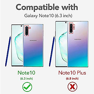 KSELF Case for Samsung Galaxy Note 10 Case with Screen Protector, Full Body Protective Hybrid Dual Layer Shockproof Acrylic Back Case Cover for Galaxy Note 10 5G 6.3 inch (White Pink)