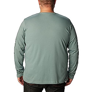 Columbia Men's Thistletown Hills Long Sleeve Logo Tee, Metal, Large