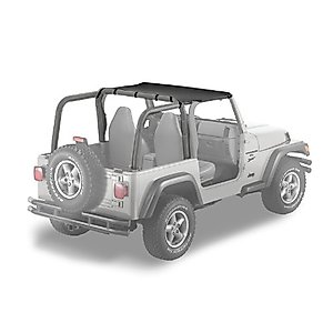 Bestop 5253235 Black Diamond Safari-Style Bikini Top For 2003-2006 Wrangler (Except Unlimited)