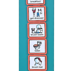 Morning and Bedtime Routine Chart by Create Visual Aids to support routine. Visual schedule or visual timetable for autism, speech and language, toddlers, preschool.