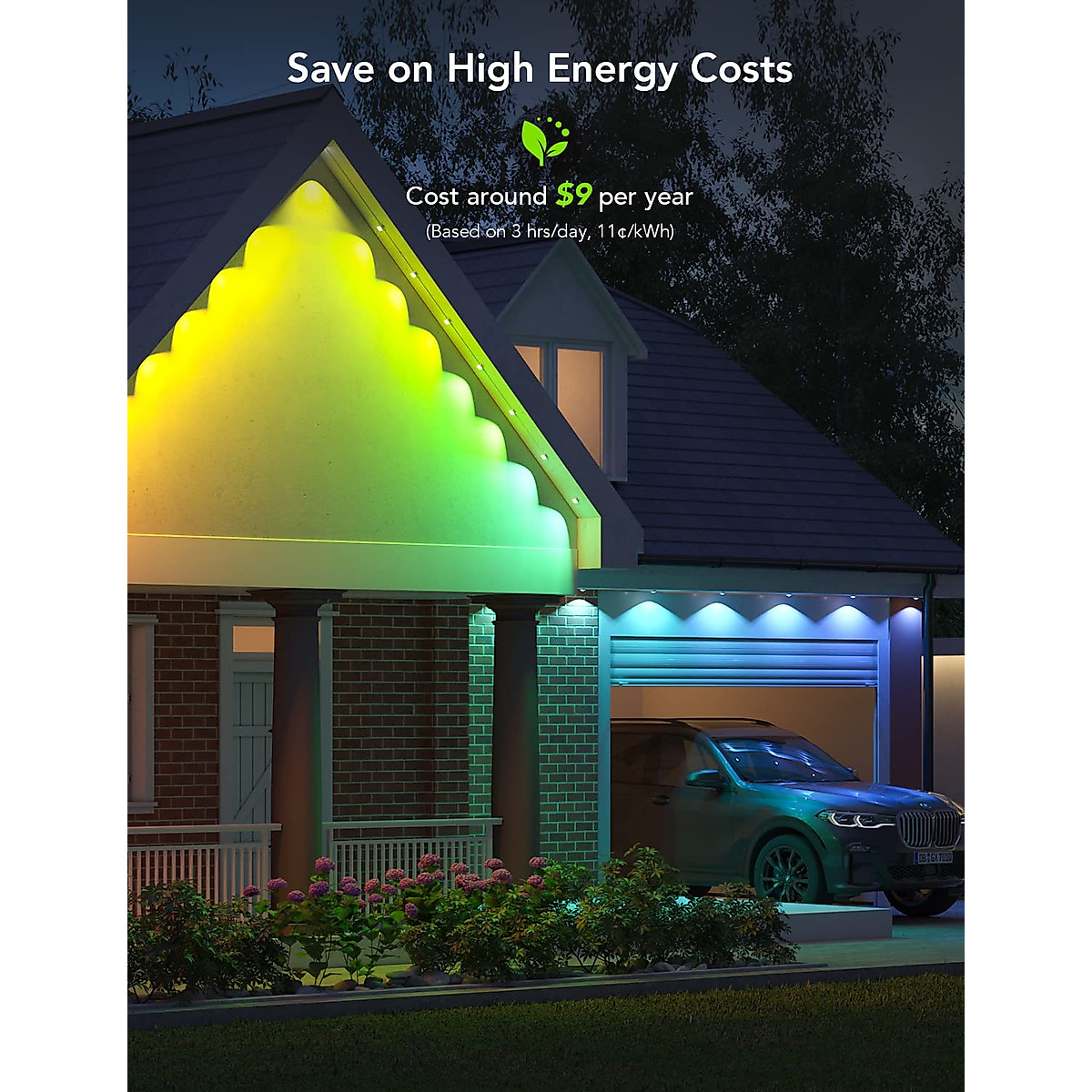Govee Outdoor Smart RGBIC Lights - 75 Scene Modes & Waterproof