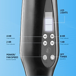 NEXAIR Oscillating 16 Inch Pedestal Stand Up Fan, Quiet Operating Room Fan With Remote Control, 3 Speed Stand Fan for Bedroom, with Adjustable Height, Standing Fan Great For Office & Living Room…