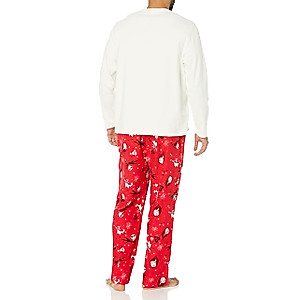 Amazon Essentials Disney | Marvel | Star Wars Men's Flannel Pajama Sleep Sets, Nightmare Valentine - Mens, Medium