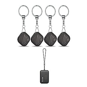Nutale Key Finder, Mini 1Pcs + Findthing 4Pcs Bluetooth Tracker Item Locator with Key Chain for Keys Pet Wallets or Backpacks and Tablets Batteries Include