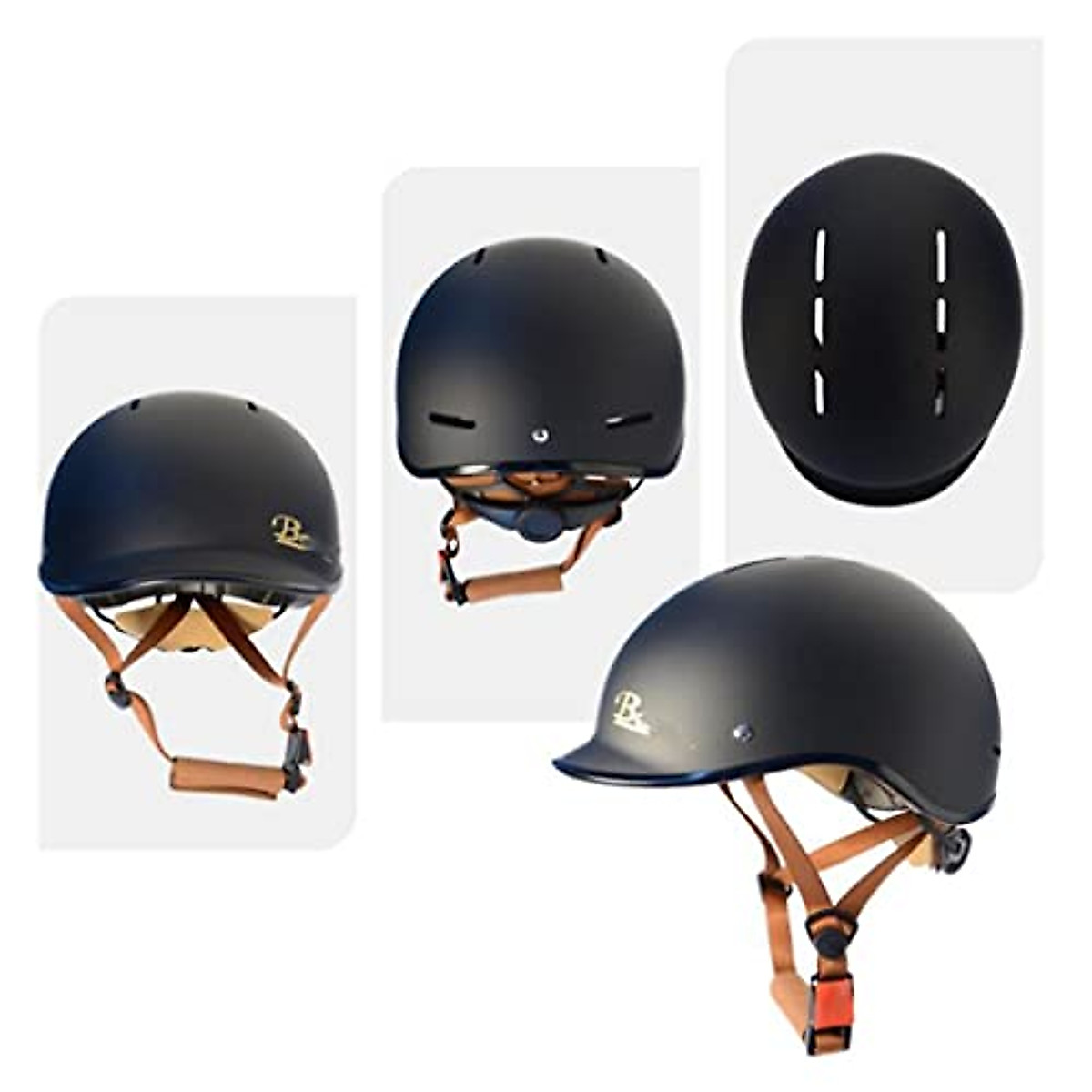 Cute Style Motorcycle Open Face Helmet with Visor, Vespa Youth DOT/ECE Certified Sunscreen Retro Half Helmet Summer Cruiser Jet Pilot Scooter Moped Motor Helmet for Men Women (E,Medium)