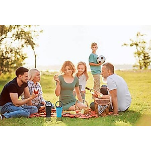 3 PackTumbler 30oz Carrier Holder Pouch with Shoulder Strap for YETI, Rtic, Atlin, Ozark Trail, Rambler 30 oz Insulated Tumbler Coffee Cup, Neoprene Sleeve with Carrying Handle - Black Blue Green