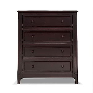 Sorelle Furniture Berkley Baby Dresser – Dresser for Nursery, Kids Bedroom Furniture, Dresser Drawers, Nightstand for Child’s Room with Drawers, Nursery Furniture for Infant-Espresso