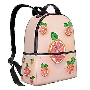 BAFAFA cute grapefruit Printed Travel Backpack Business Work Bag Computer Bag Outdoor Sports Rucksack