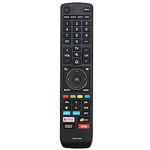 EN3R39H Replaced Remote fit for Hisense Smart 4K LED TV LC-55Q7030U 55H6E 55EU6070 55H6080E 55R6000 55R6000E 55R7E 55R6E 55R6040E 55R6000E 49H6E 65H6E 65R6070E LC-55Q620U LC-55Q7040U LC-55Q7000U 55H6E