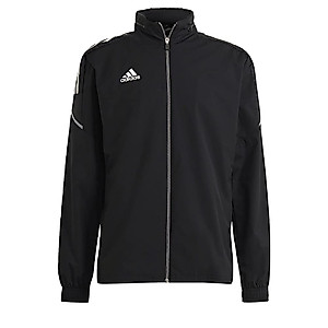 adidas Men's Condivo 21 Allweather Jacket, Black/White Large