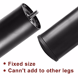 Skuehod 3 Inches Metal Bed Legs Replacement for Electric Adjustable Bed Base Frame, Thick Heavy Duty Bed Frame Support Legs (3 inches, M8 Thread)