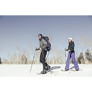 Yukon Charlie's Advanced Float Women's Snowshoe Kit, 8-inch x 25-inch, Includes Snowshoes, Trekking Poles and Travel Bag