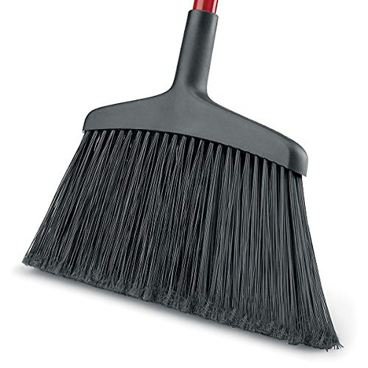 Libman Commercial 997 Wide Commercial Angle Broom, 55" Length, 15" Width, Black/Red (Pack of 6)