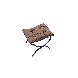 YOPTO Single Steel Frame Leisure Sofa-Chair with Armrests and A Side Pocket,Modern Cotton Fabric Lazy-Chair,Accent Contemporary Lounge Chair for Living Room Bedroom,Brown