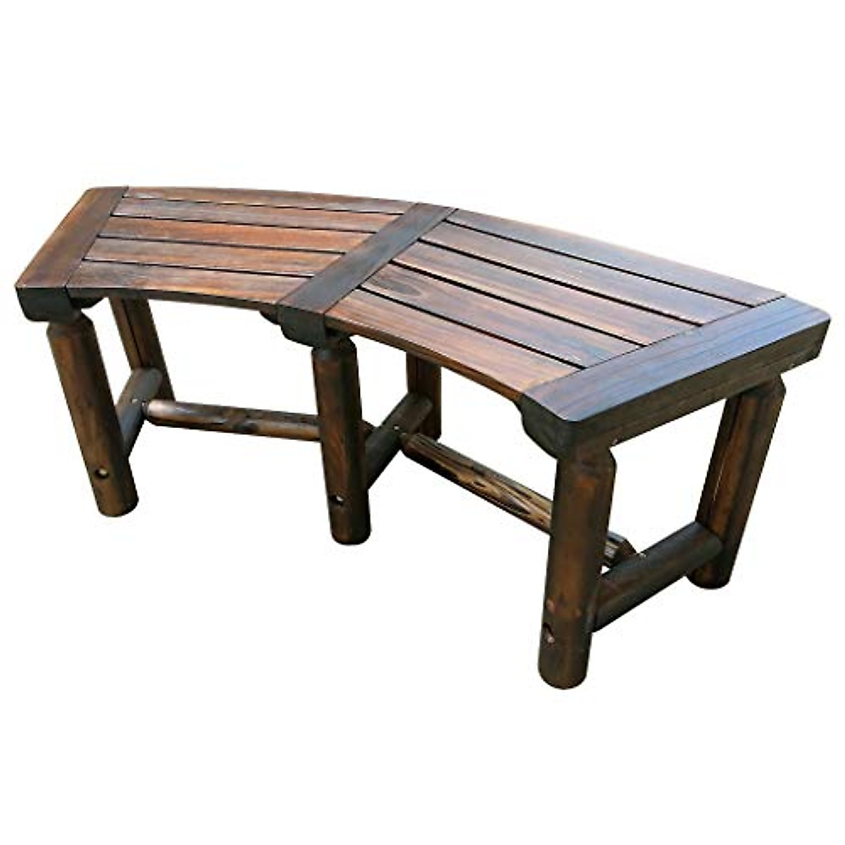 Leigh Country Char-Log Curved Bench