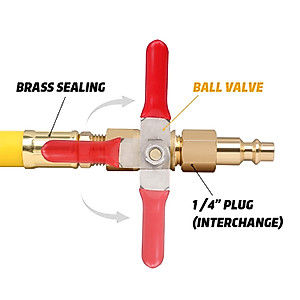 Hromee RV Winterize Sprinkler System Kit with Blowout Adapter for Motorhome Boat Camper and Travel Trailer: Air Compressor Quick-Connect Plug to 3/4" Garden Hose