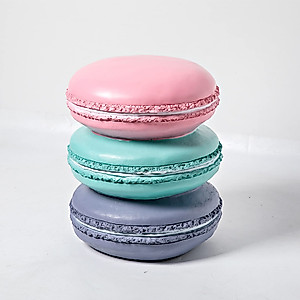 Miokycl Simulated Food Stool Soft Retro Fun Ingenious Decorative Low Food Shoe Changing Stool for Home (Sweetheart Cookie)