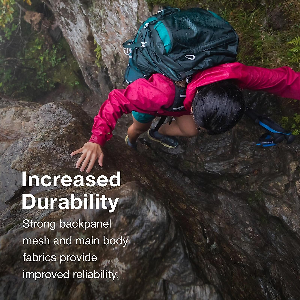 Osprey Eja 58 Women's Ultralight Backpacking Backpack, Deep Teal, X-Small/Small