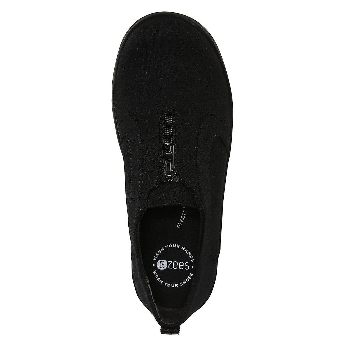 BZees Womens Poetic Comfort Casual and Fashion Sneakers Black 8 Medium (B,M)