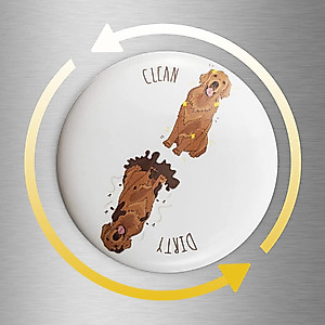 Sutter Signs Clean Dirty Dog Dishwasher Magnet (Golden Retriever)