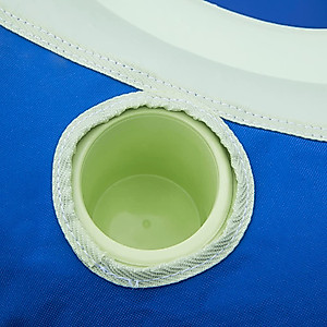 RTIC Tough River Tube, Blue Marlin, Inflatable Water Raft with Heavy-Duty Handles, Drink Holder, and Backrest, Great for Pools, Lakes, Rivers