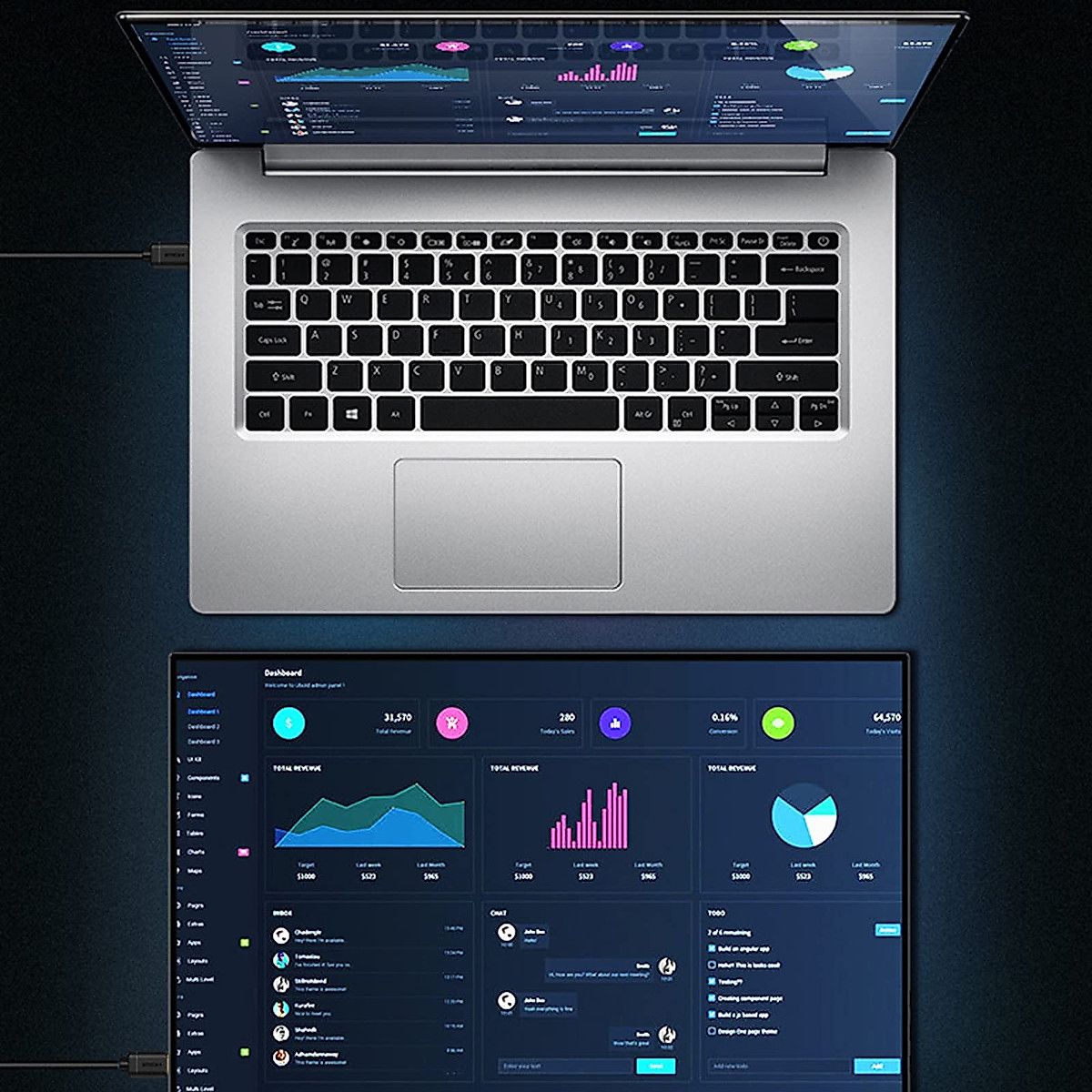 DFZ Portable Monitor 15.6 Inch HDMI 1920 X 1080p FHD IPS Screen Portable Gaming Monitor, Compatible with Laptop PC