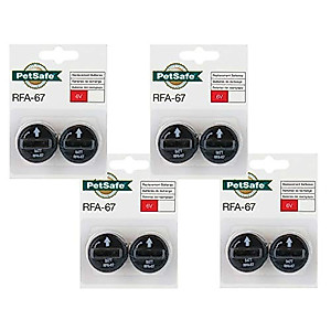 PetSafe RFA-67 Batteries Economy, 2 batteries (Pack of 4)