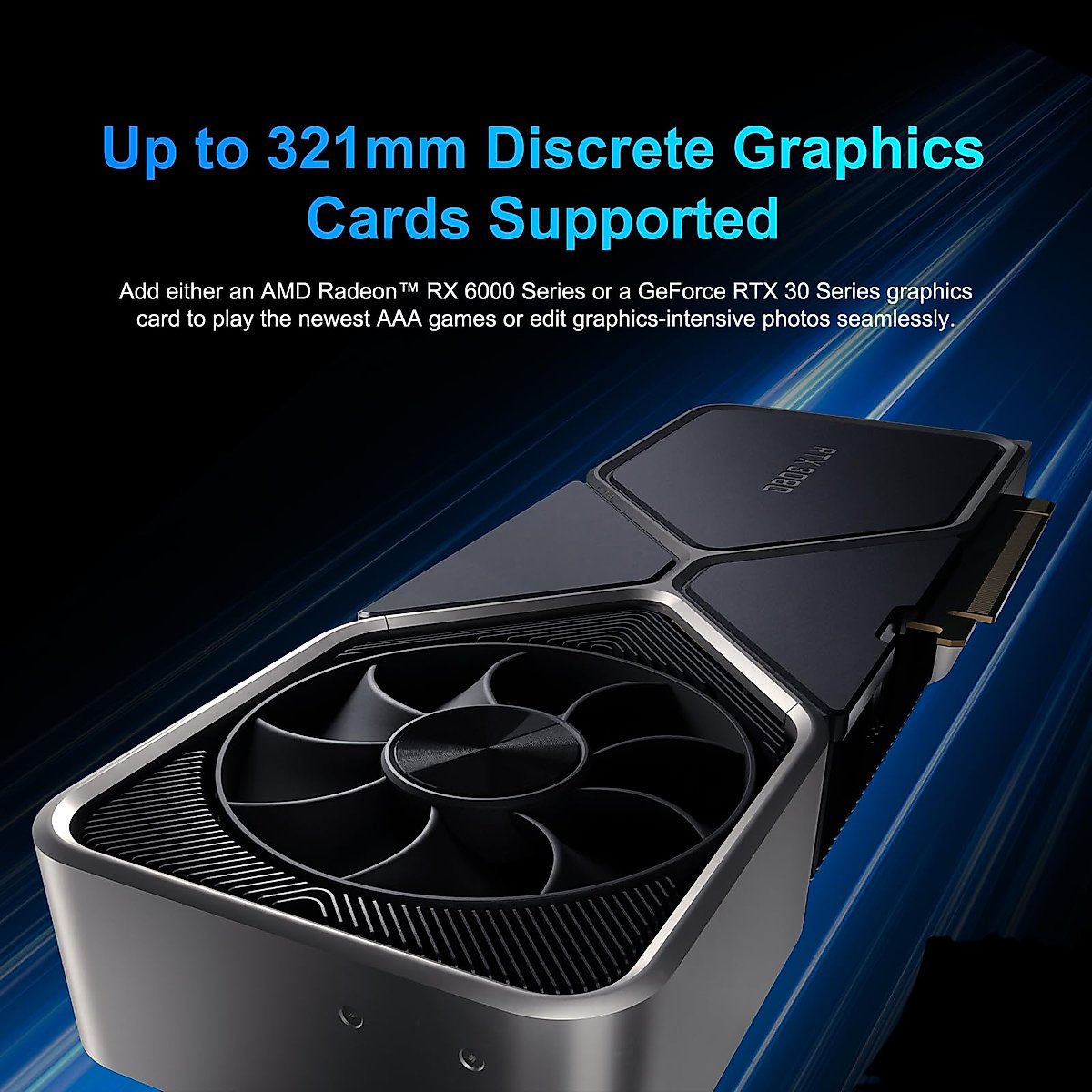 GEEKOM Mini Fun11, 11th Gen Intel Core i9-11900KB Processor, 32GB DDR4, 1TB PCIe4.0 SSD, Windows 11 Pro, Triple Displays, Changeable Graphics Cards